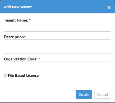 Work with Tenants | AE System Administrator Guide