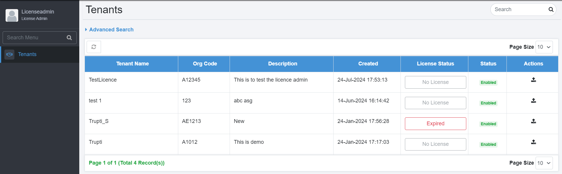 Work with Tenants | AE System Administrator Guide